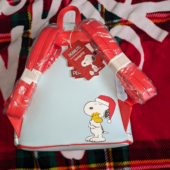 Loungefly | Bags | Loungefly Peanuts Christmas Snoopy And Woodstock ...